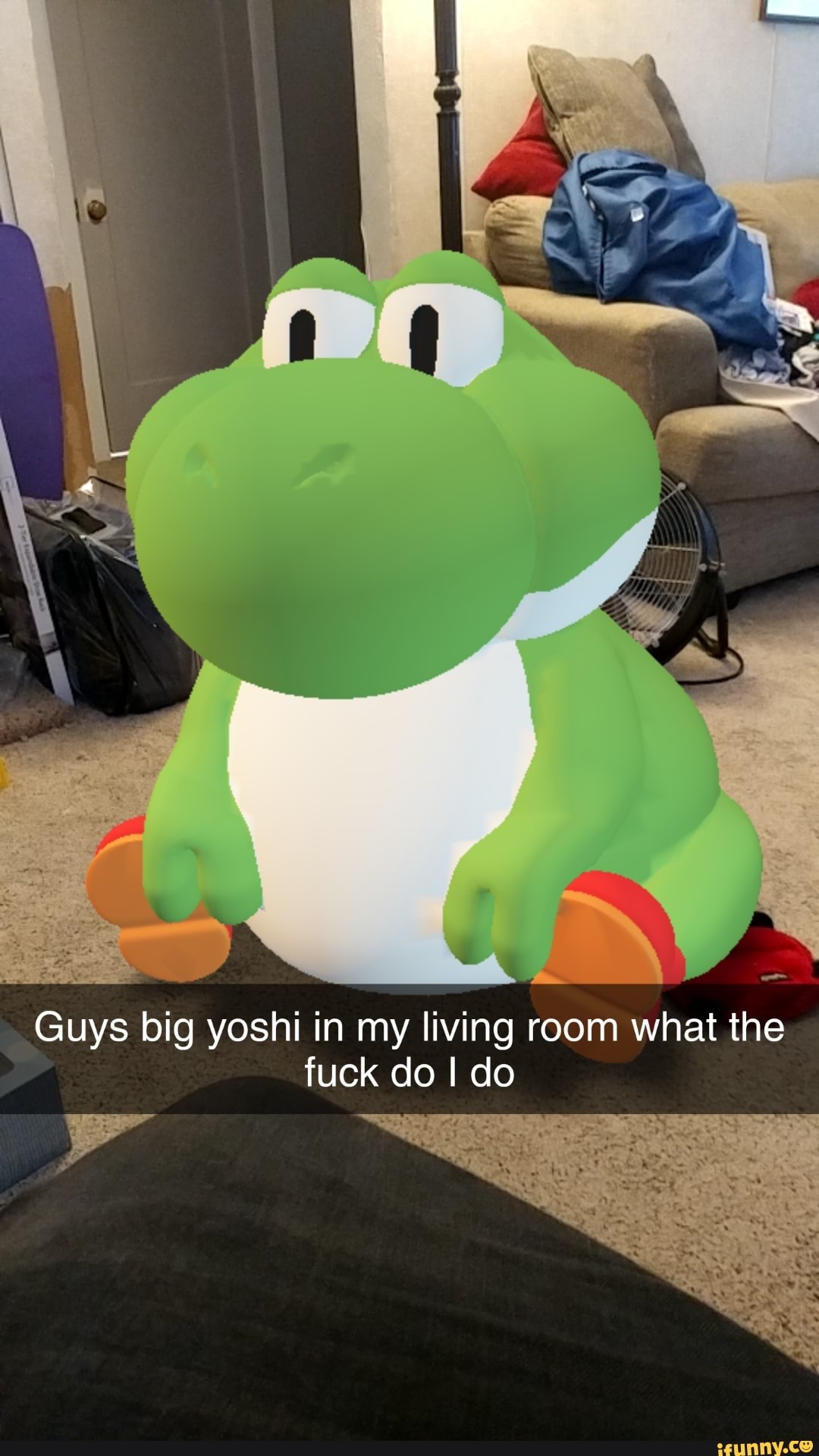 Big Yoshi ruins my life - Guys big yoshi in my living room what the ...