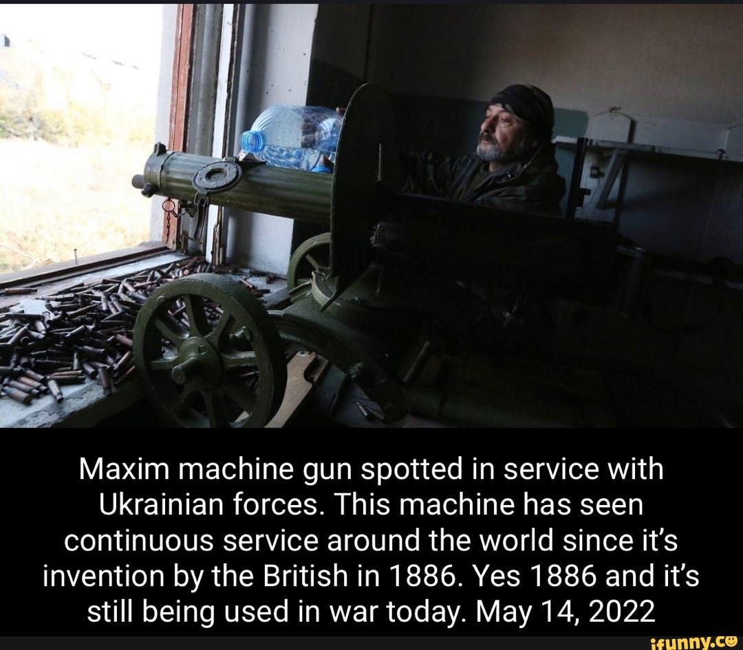 Maxim machine gun spotted in service with Ukrainian forces. This ...