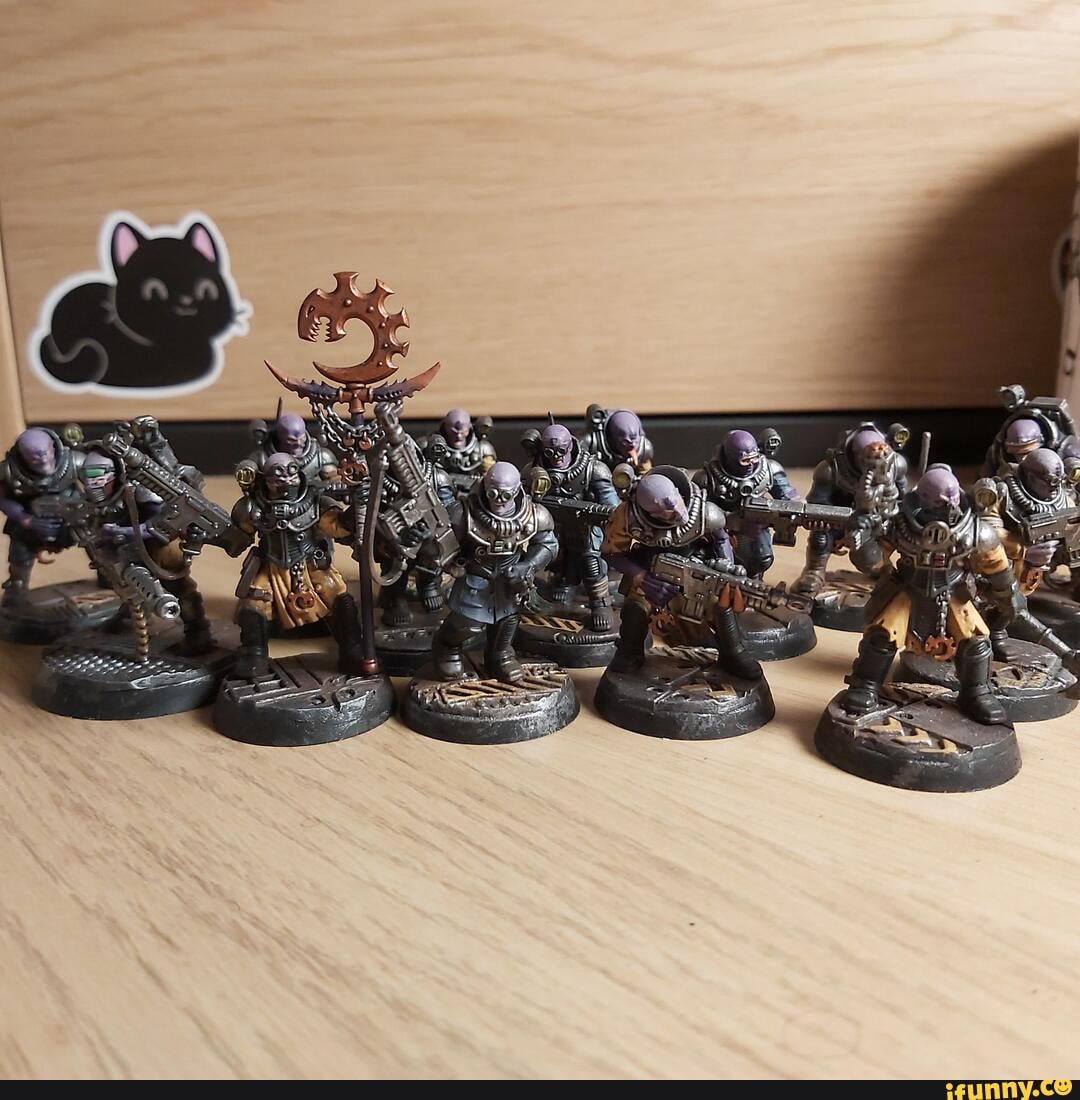 Full squad of Neophytes. They were fun to do ^^ and their bases were a ...