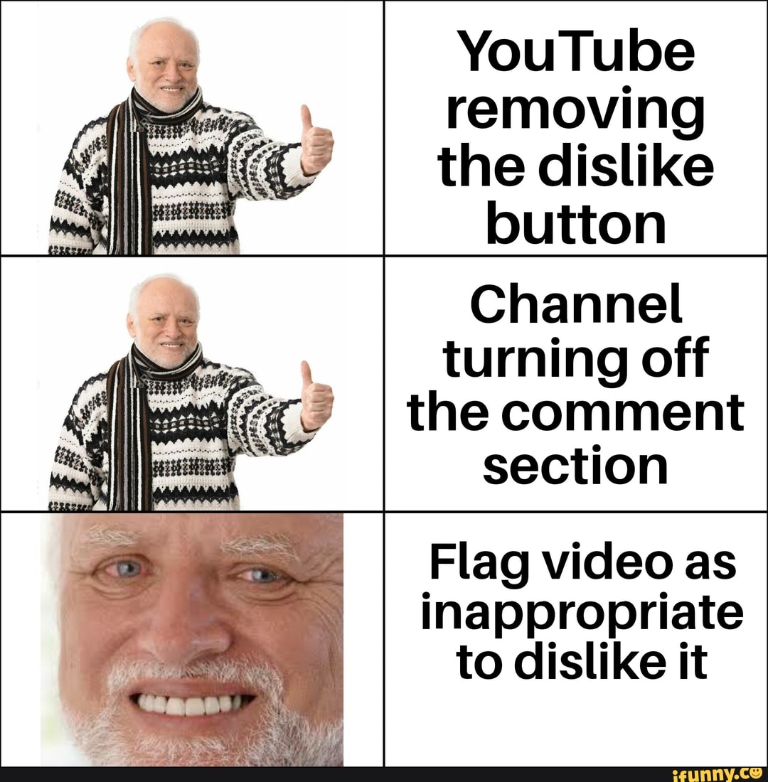 YouTube removing the dislike button Channel turning off I the comment ...