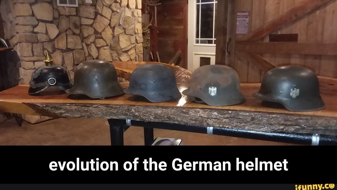 Evolution of the German helmet - evolution of the German helmet - iFunny