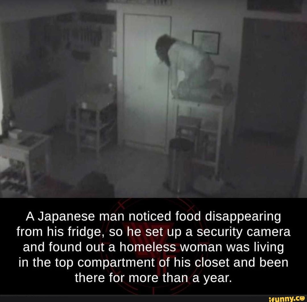 A Japanese man noticed food disappearing from his fridge, so he set up ...