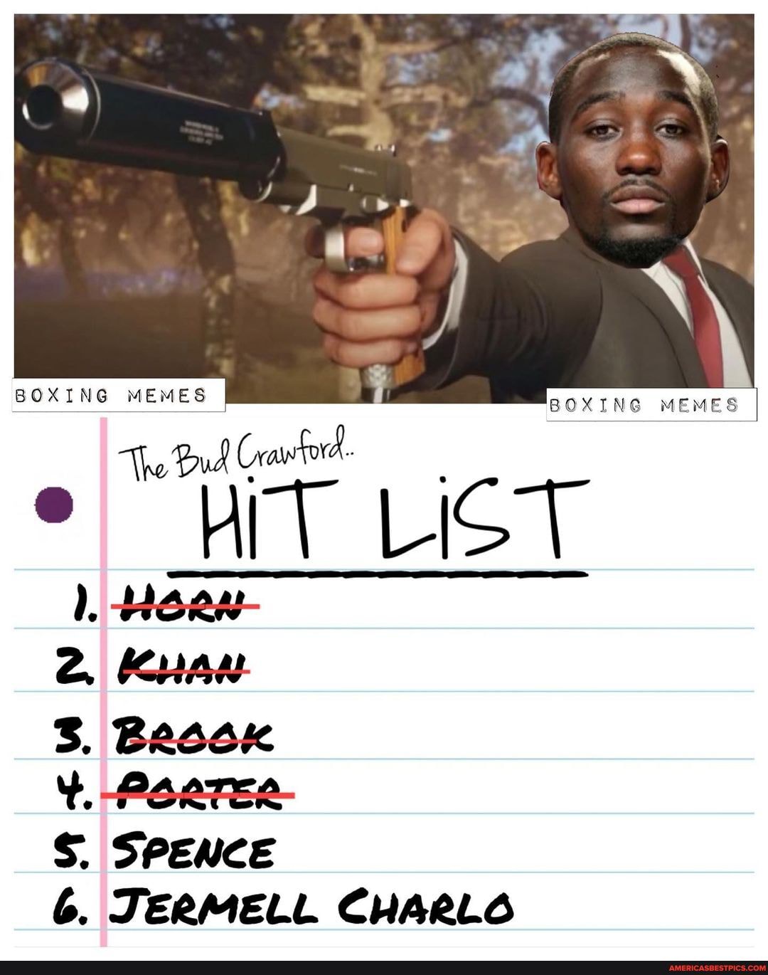 BOXING MEMES Tho Bud Crawford. Lit LIST HAW. 3. Y. PERTER S. SPENCE 6 ...