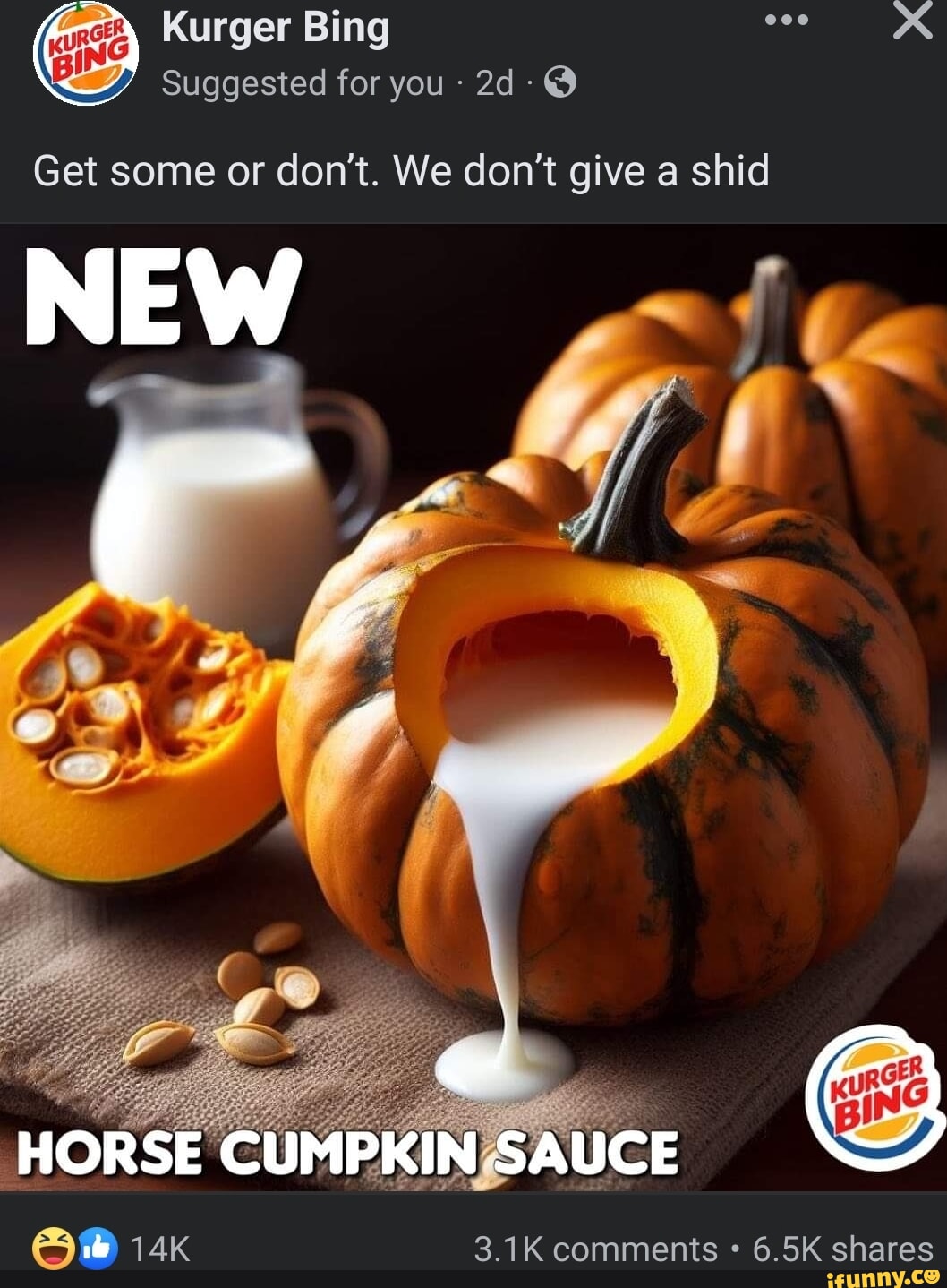 Kurger Bing Suggested for you @ Get some or don't. We don't give a shid ...