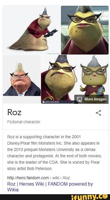 Roz memes. Best Collection of funny Roz pictures on iFunny