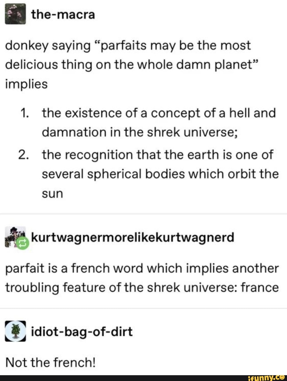 The-macra donkey saying "parfaits may be the most delicious thing on ...