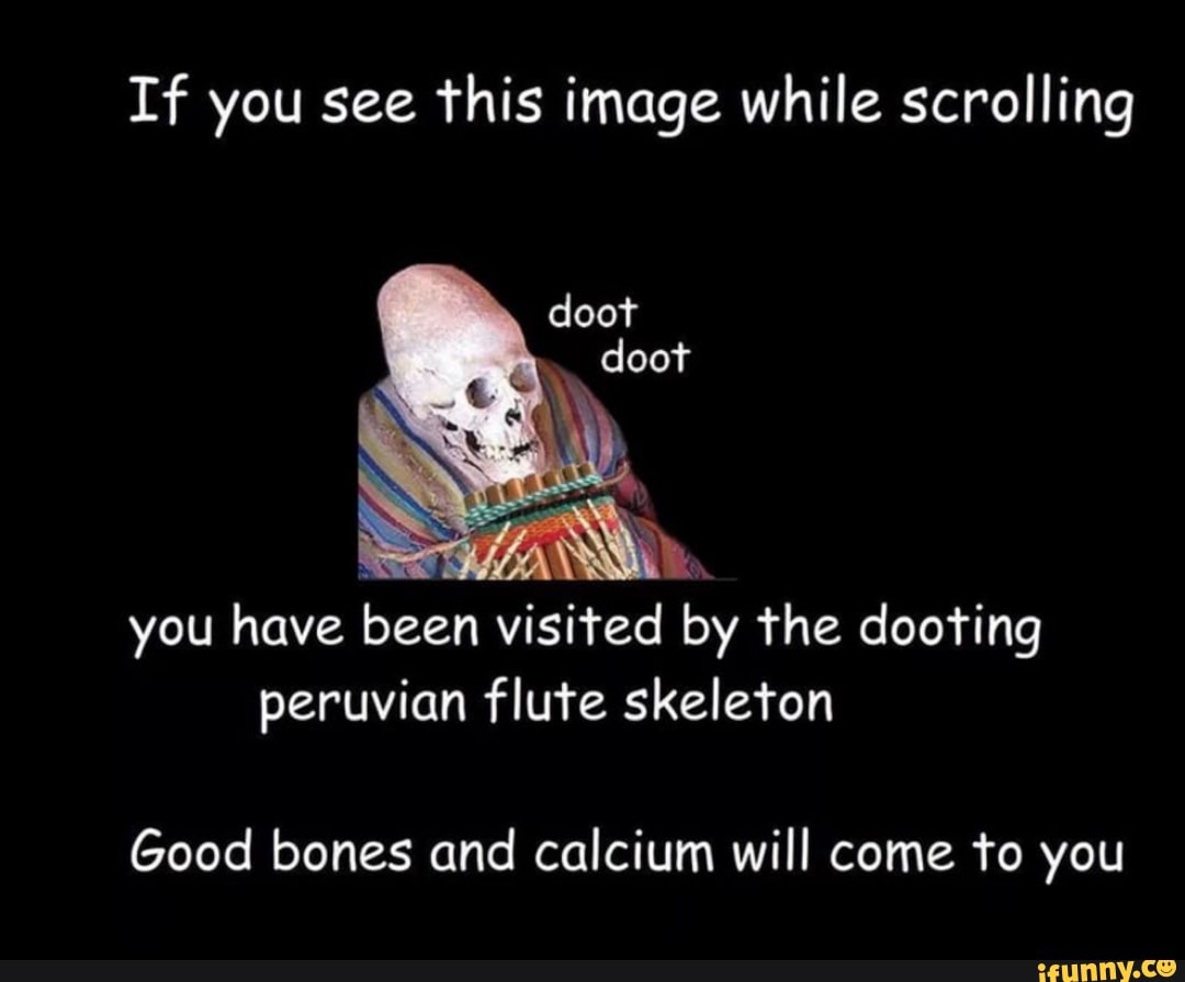 If you see this image while scrolling you have been visited by the ...