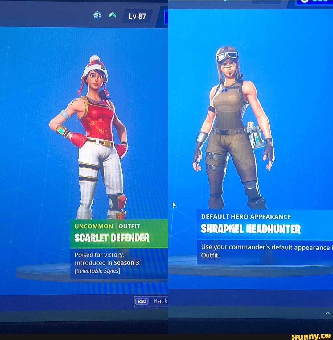 # Lv87 UNCOMMON I OUTFIT SCARLET DEFENDER Poised Introduced in Season 3 ...