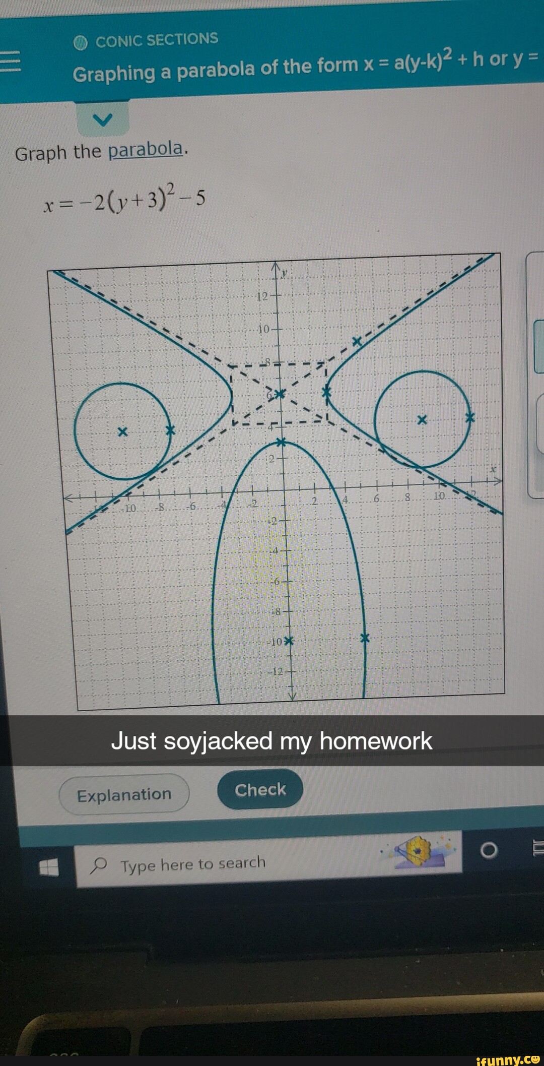 CONIC SECTIONS Graphing parabola of the form = aty-")* +hory= Graph the ...