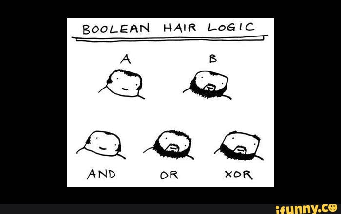 BOOLEAN HAIR LoGic A & AND OR xOR - iFunny