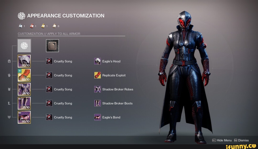 AS APPEARANCE CUSTOMIZATION I Cruelty Song I Cruelty Song I Cruelty ...