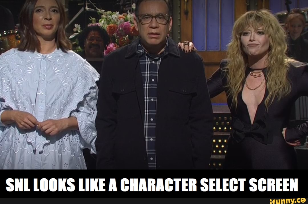 SNL LOOKS LIKE A CHARACTER SELECT SCREEN - iFunny