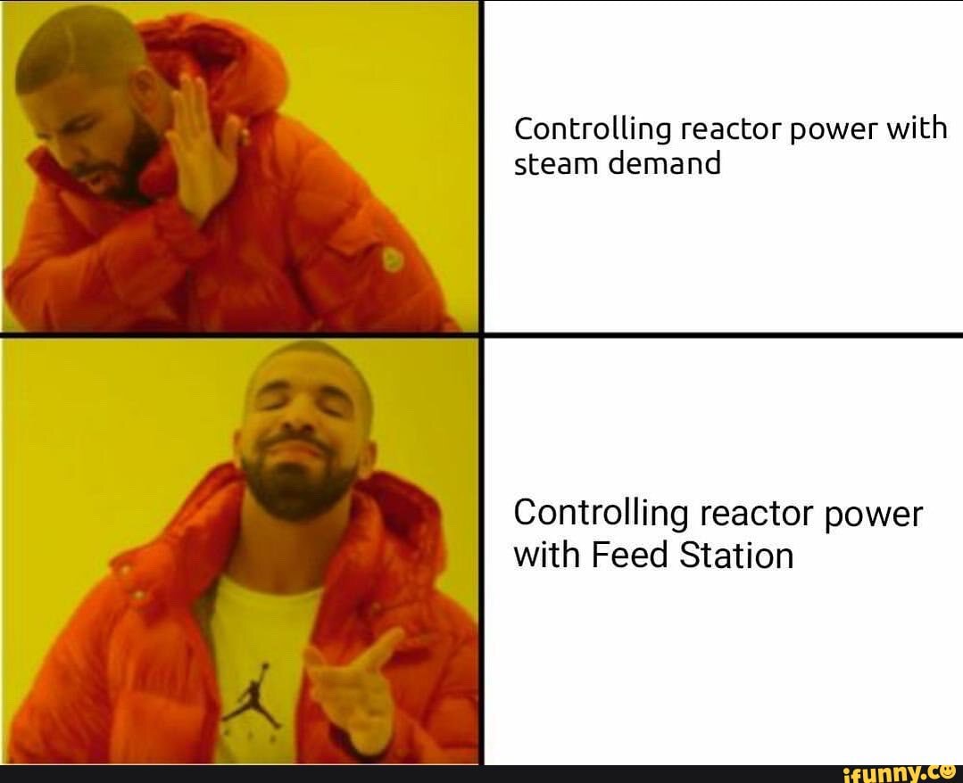 Controlling reactor power with steam demand Controlling reactor power ...