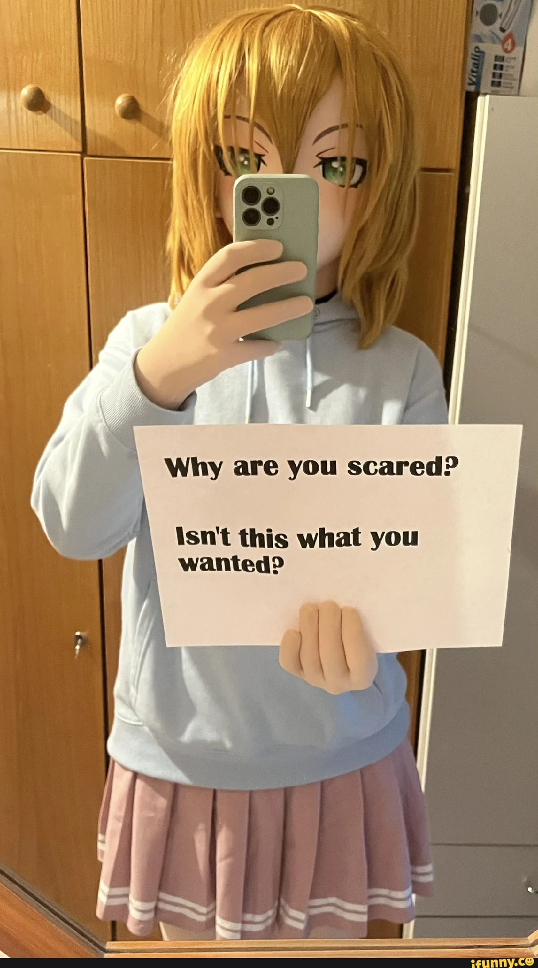 Why are you scared? Isn't this what you wanted? - iFunny