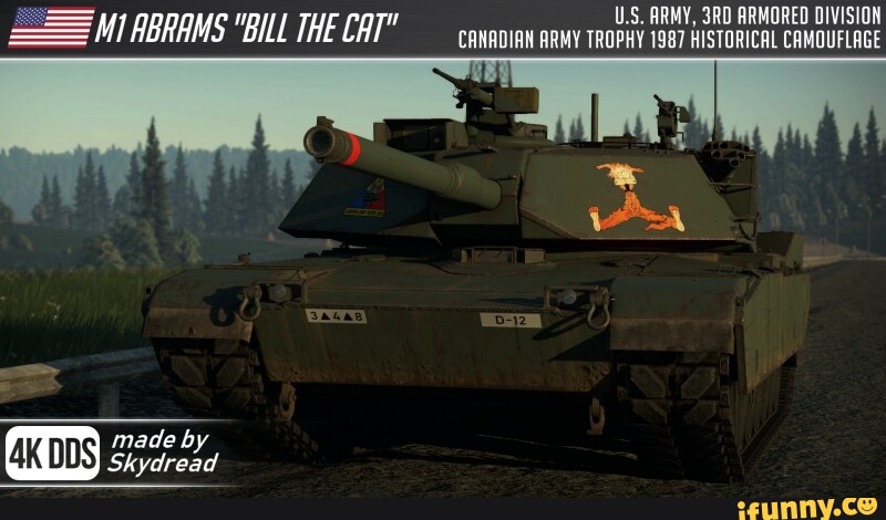 MI ABRAMS "BILL THE CAT CANADIAN ARMY ARMY. HISTORICAL CAMOUFLAGE DDS ...