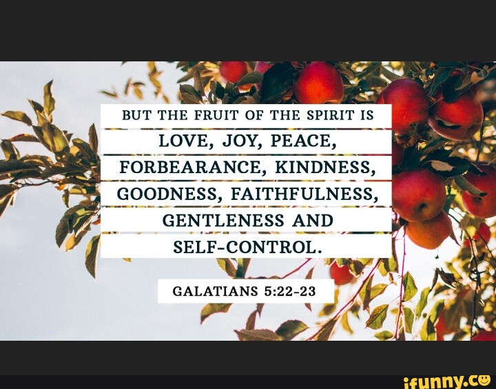 BUT THE FRUIT OF THE SPIRIT Is LOVE, JOY, PEACE, FORBEARANCE, KINDNESS ...