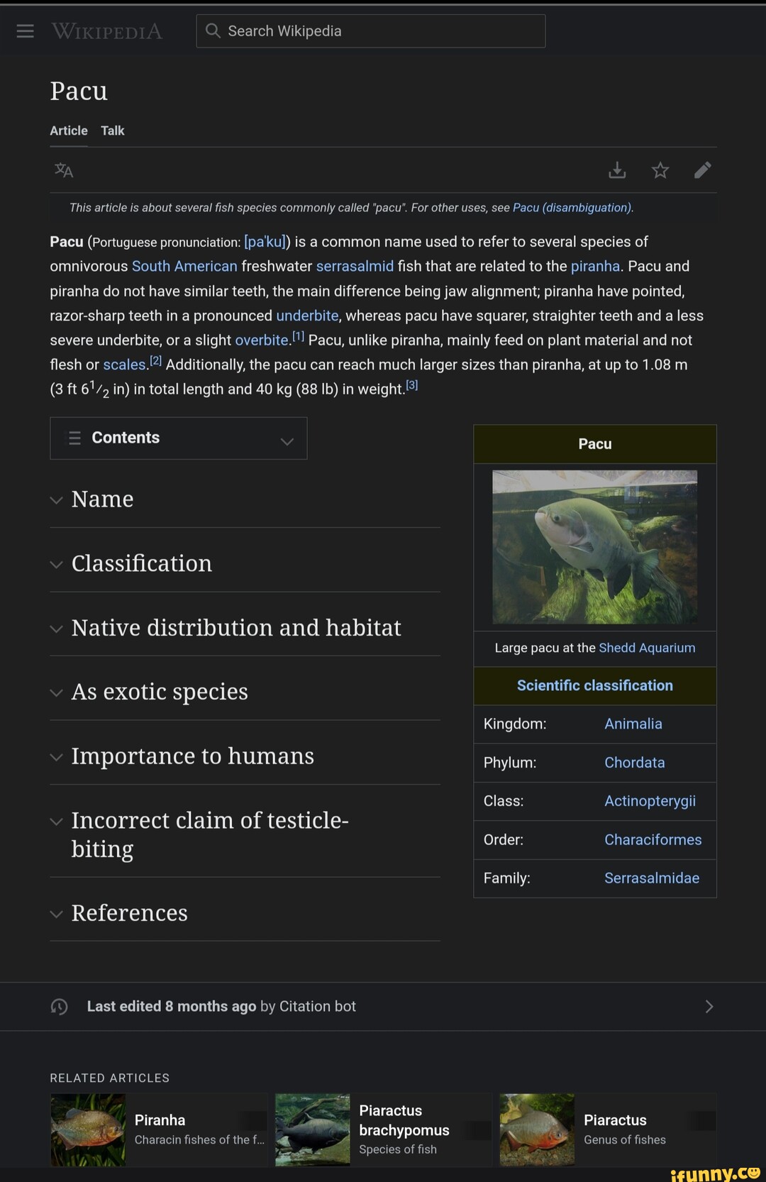 Pacu memes. Best Collection of funny Pacu pictures on iFunny