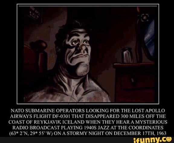 NATO SUBMARINE OPERATORS LOOKING FOR THE LOST APOLLO- AIRWAYS FLIGHT DF ...
