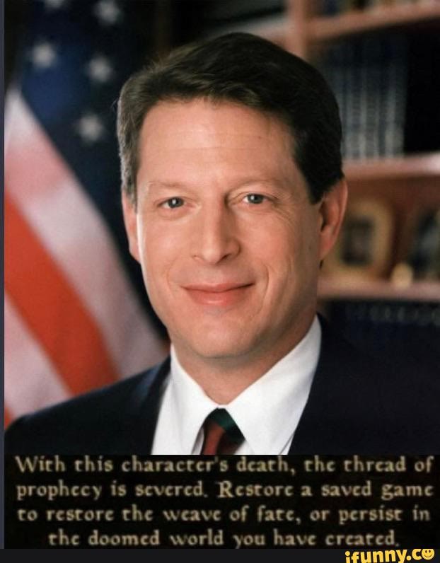 With chis character's death, the thread of prophecy is severed. Restore ...