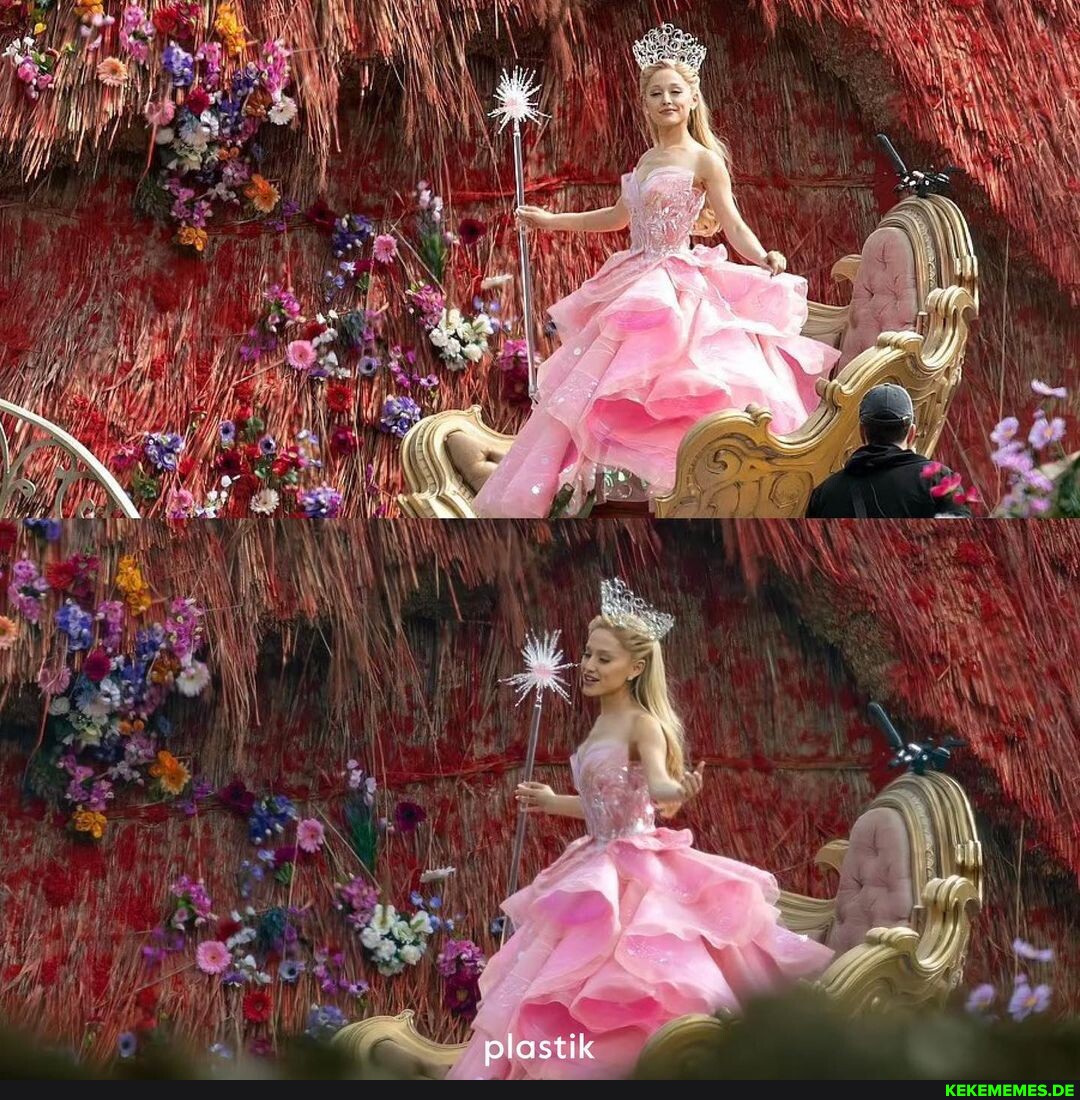 First look at Ariana Grande as Glinda on the set of ‘Wicked’ - Keke