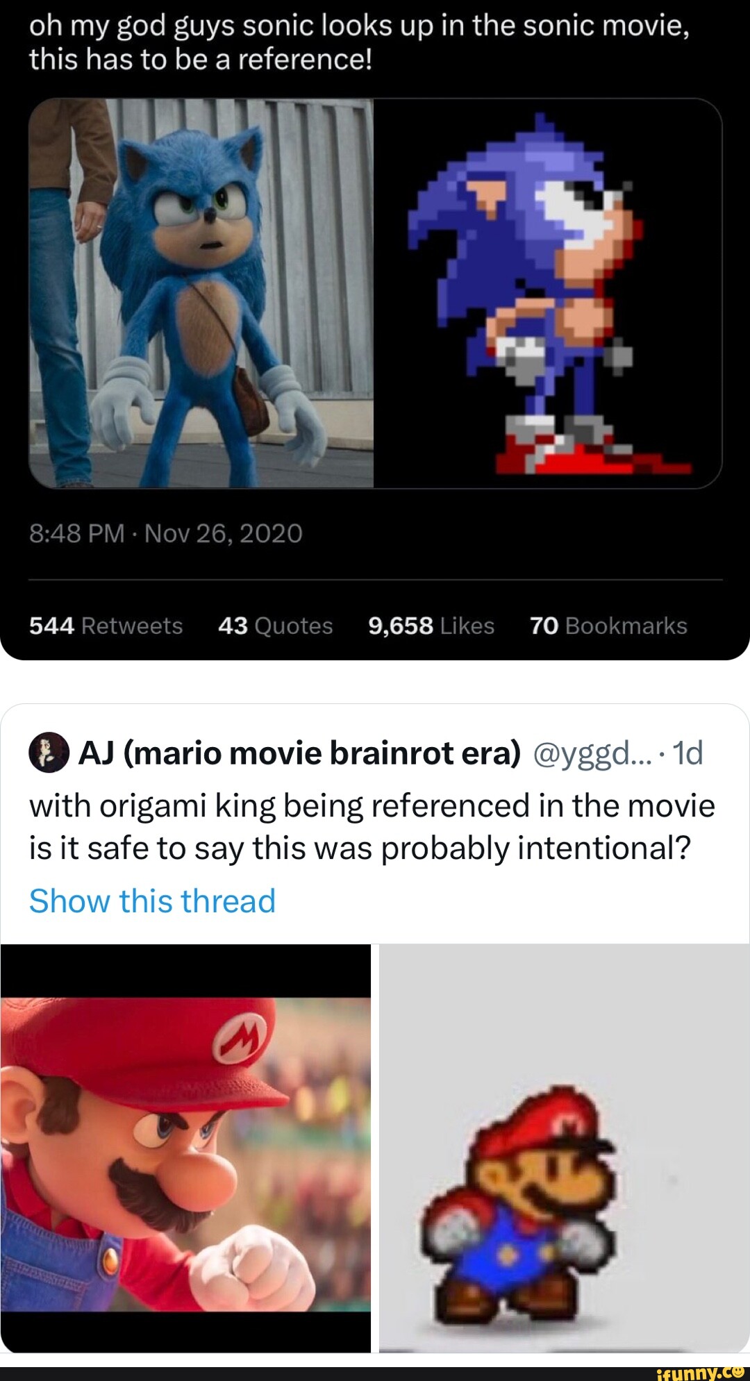 Oh my god guys sonic looks up in the sonic movie, this has to be a ...