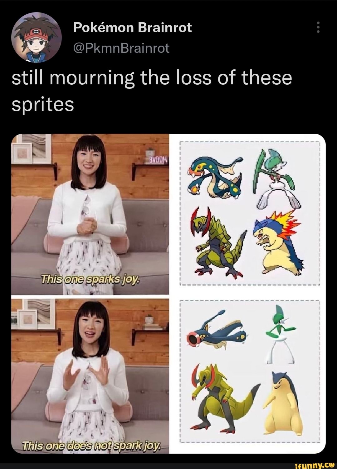 Pokemon Brainrot @PkmnBrainrot still mourning the loss of these sprites ...