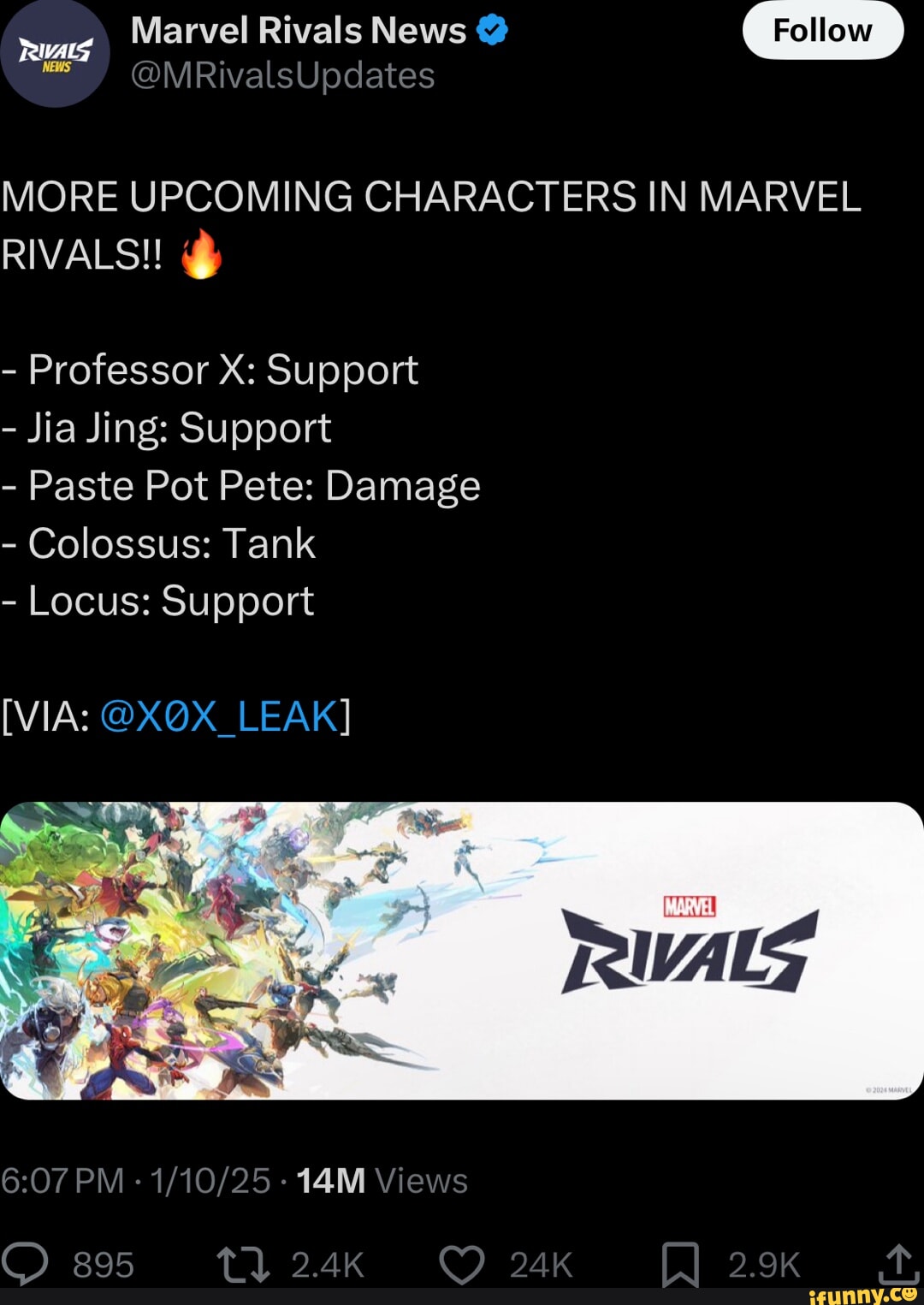 Marvel Rivals News @ Follow MORE UPCOMING CHARACTERS IN MARVEL RIVALS ...