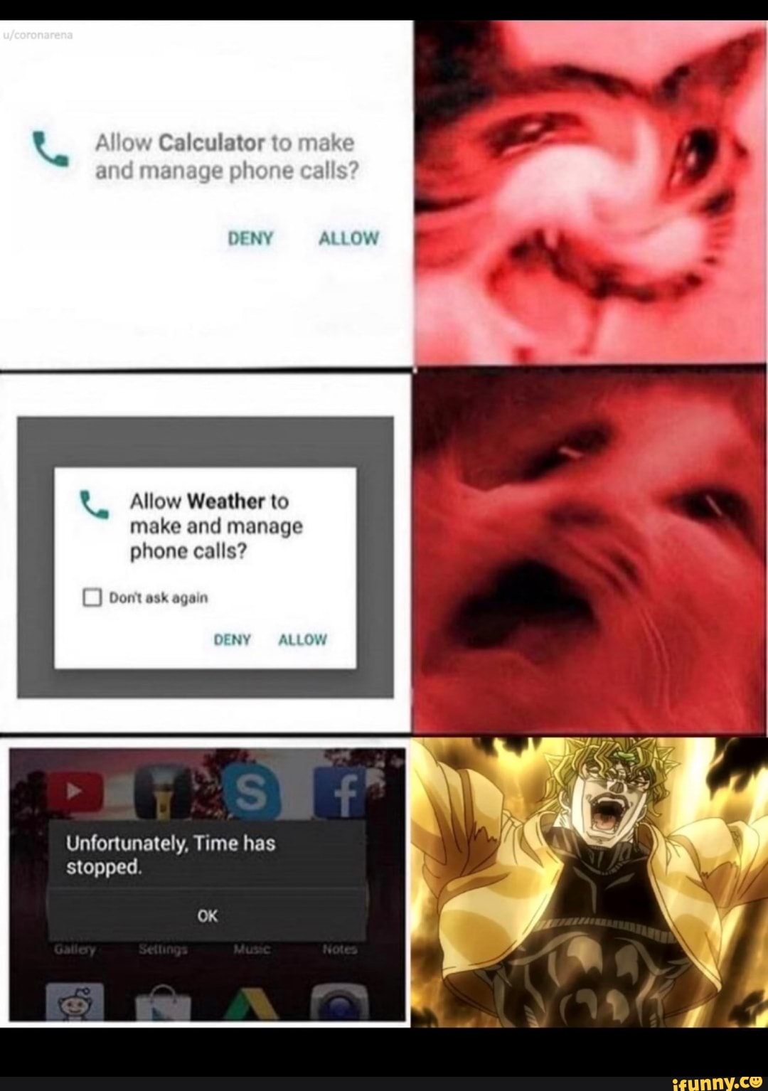 Allow Calculator to make le? and manage phone calls DENY ALLOW Allow ...