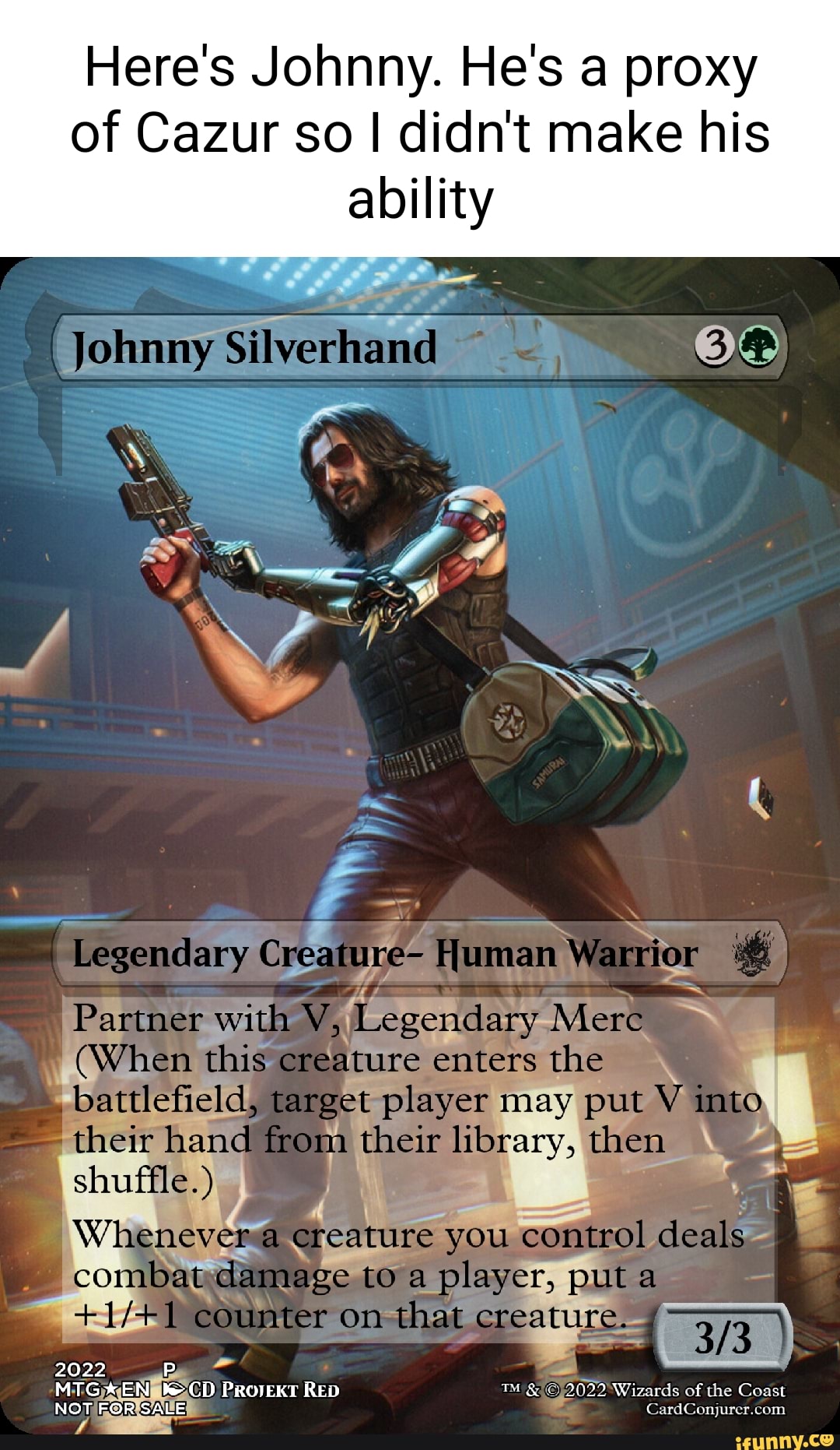 Here's Johnny. He's proxy of Cazur so I didn't make his ability ...