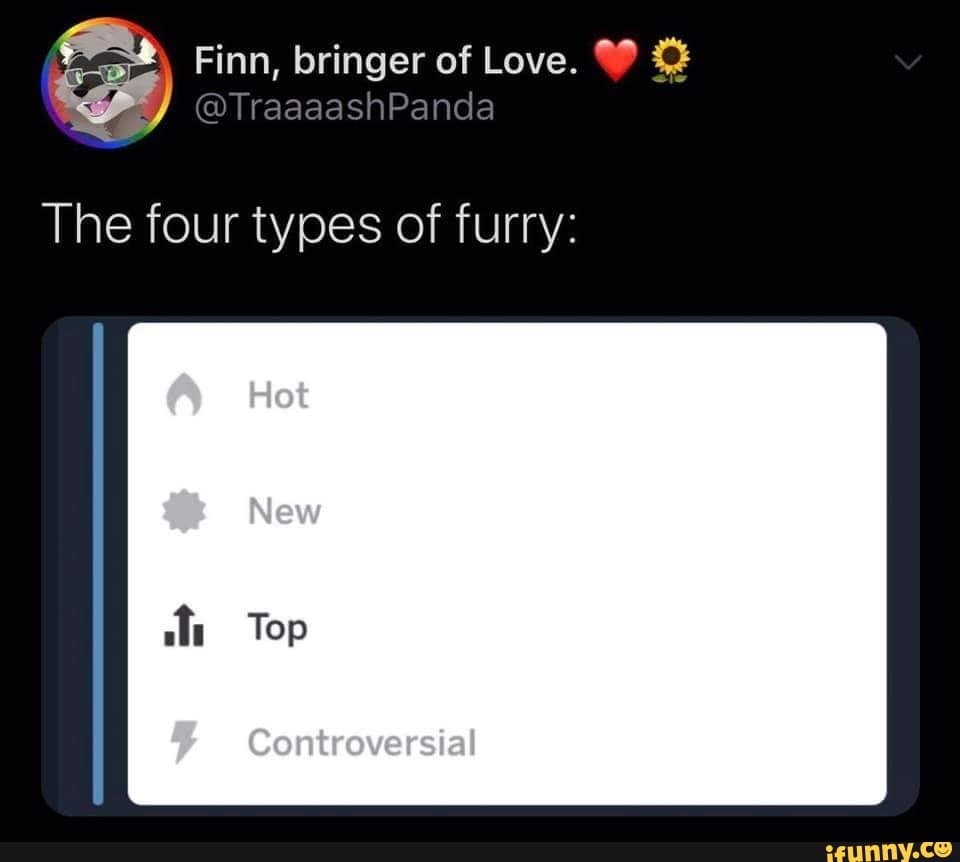The four types of furry: - iFunny