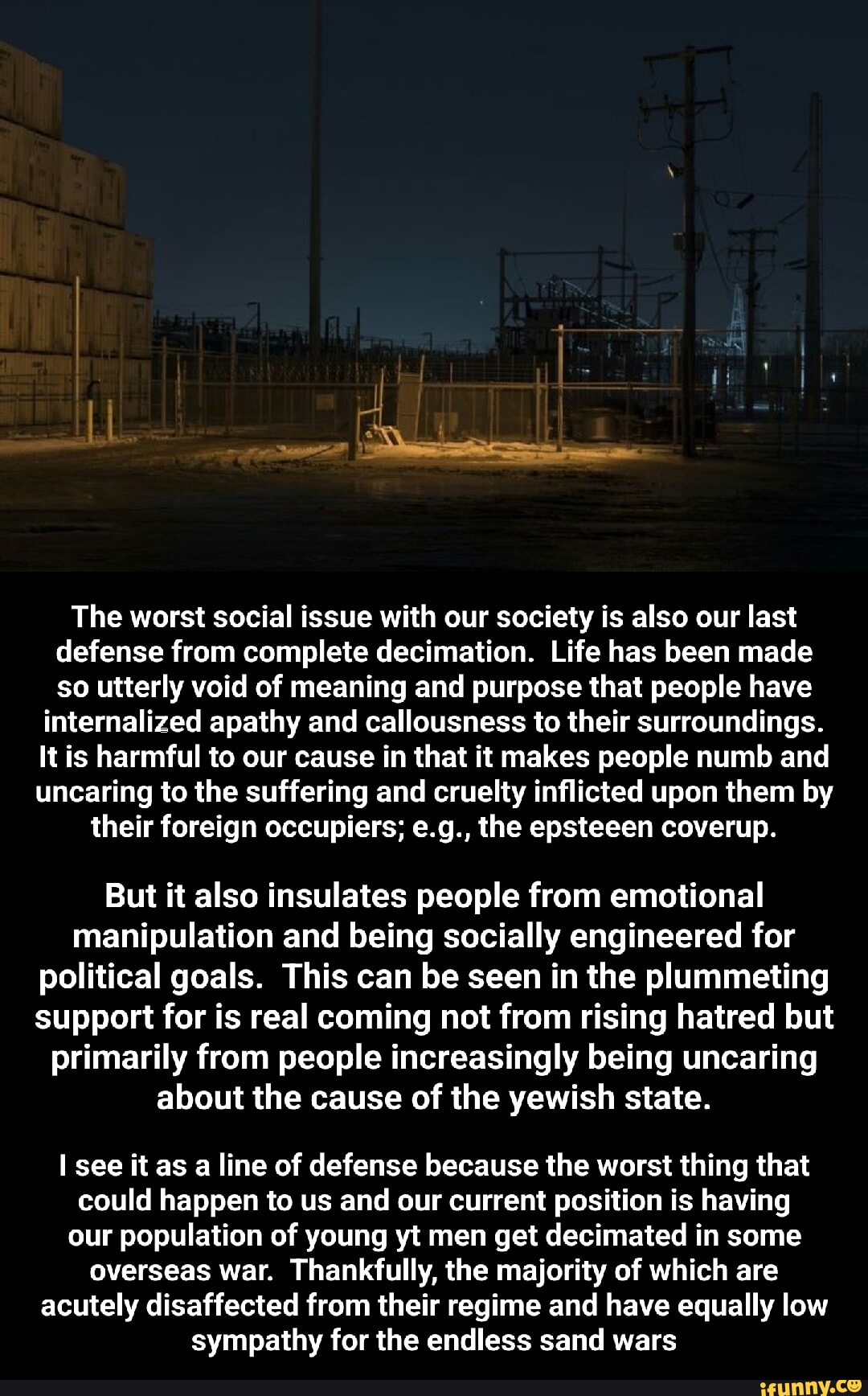 The worst social issue with our society is also our last defense from ...