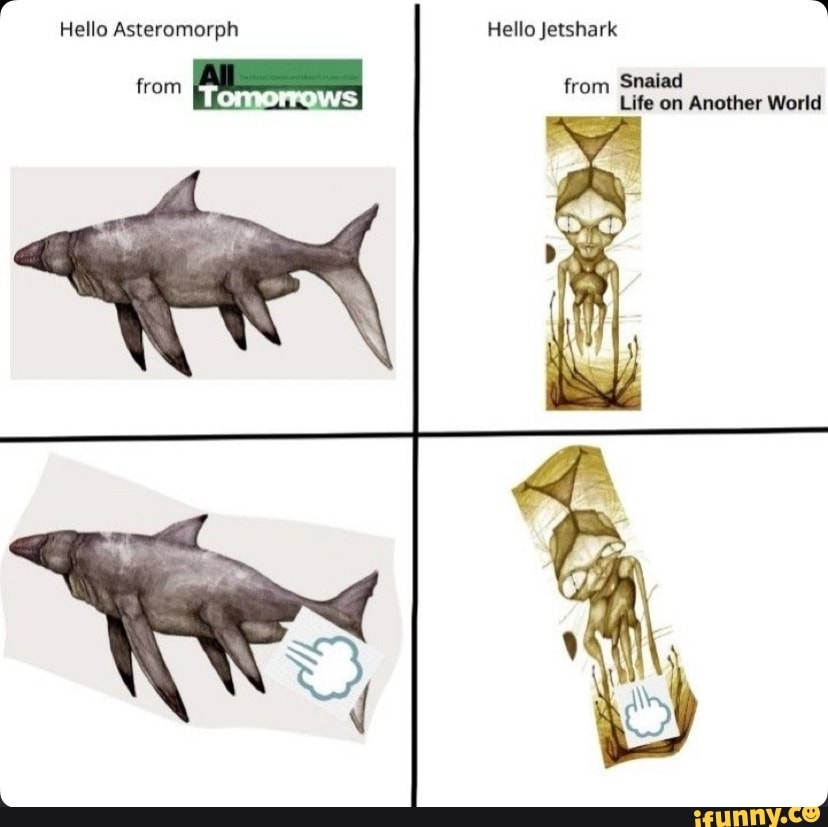 Hello Asteromorph Hello Jetshark Tomorrows from Snaiad Life on Another ...