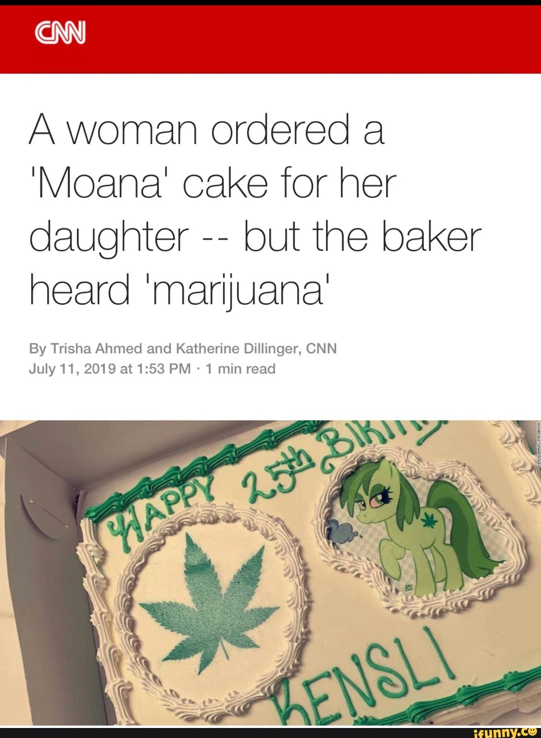 A woman ordered a 'Moana' cake for her daughter -- but the baker heard ...
