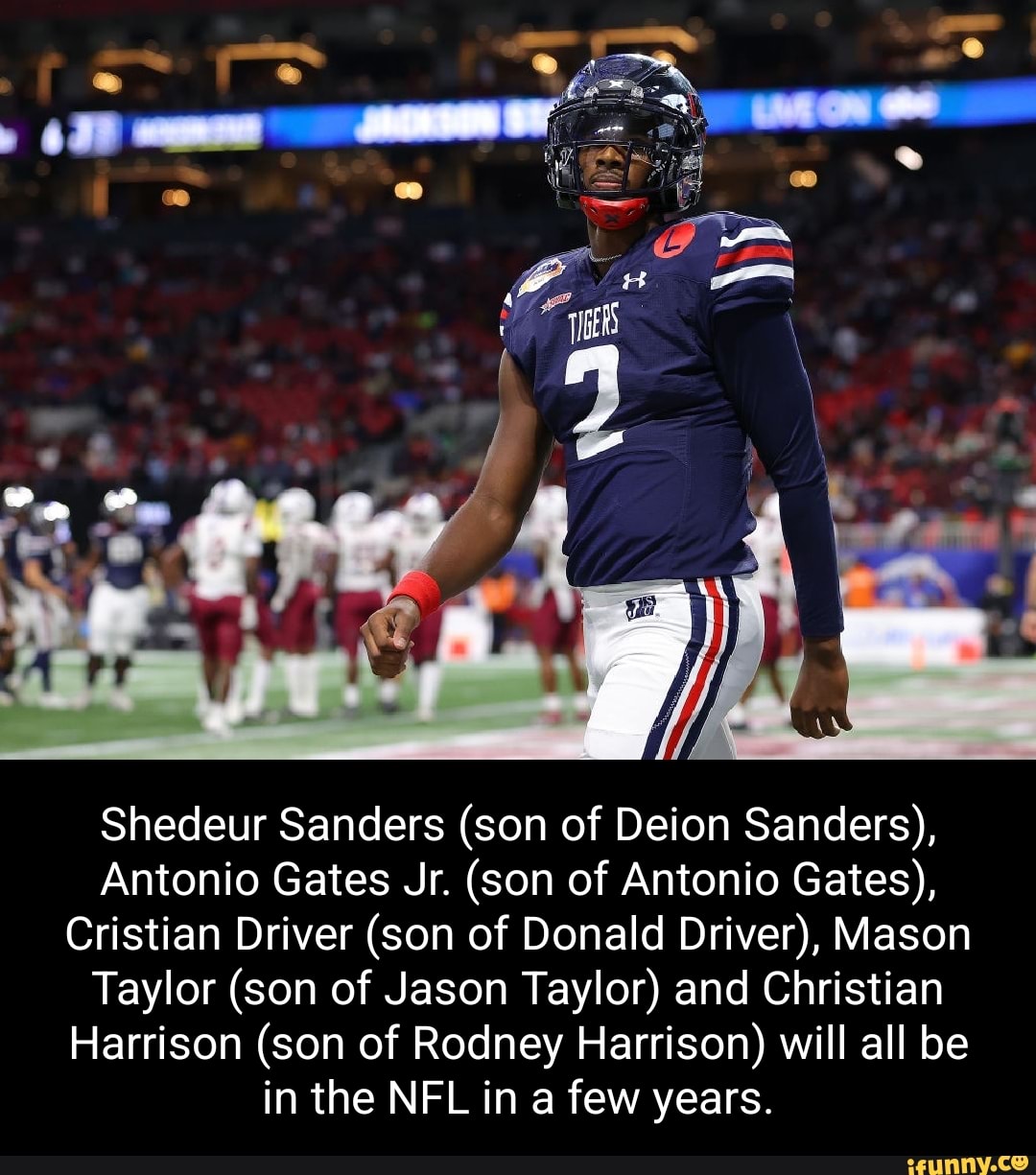 Shedeur Sanders (son of Deion Sanders), Antonio Gates Jr. (son of ...