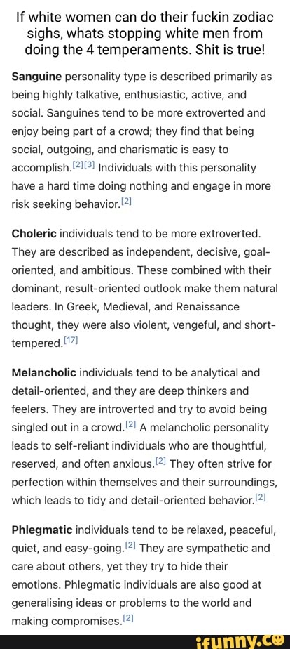 Temperaments memes. Best Collection of funny Temperaments pictures on ...