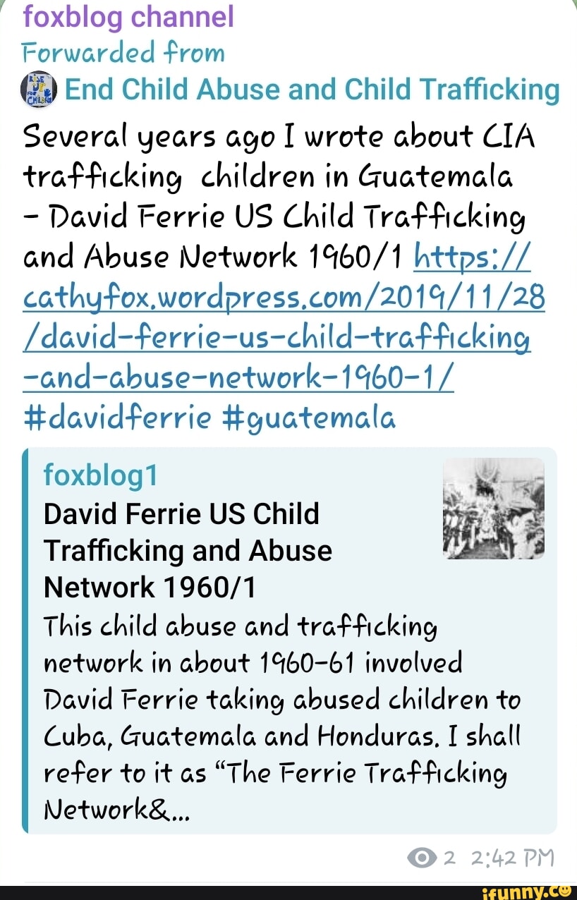 Foxblog channel Forwarded from End Child Abuse and Child Trafficking ...