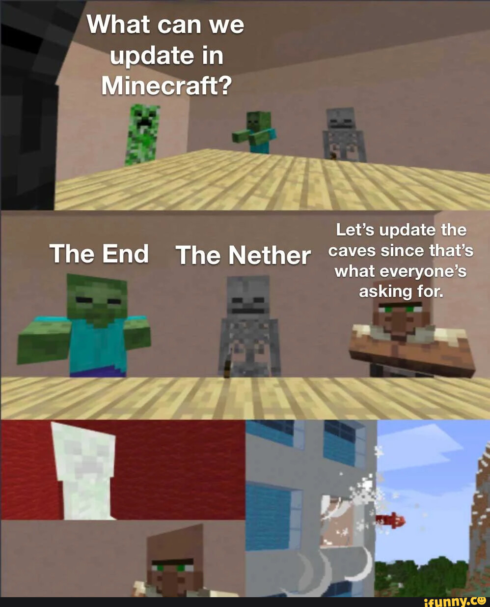 Lol - What can we update in Minecraft? Let's update the The End The ...