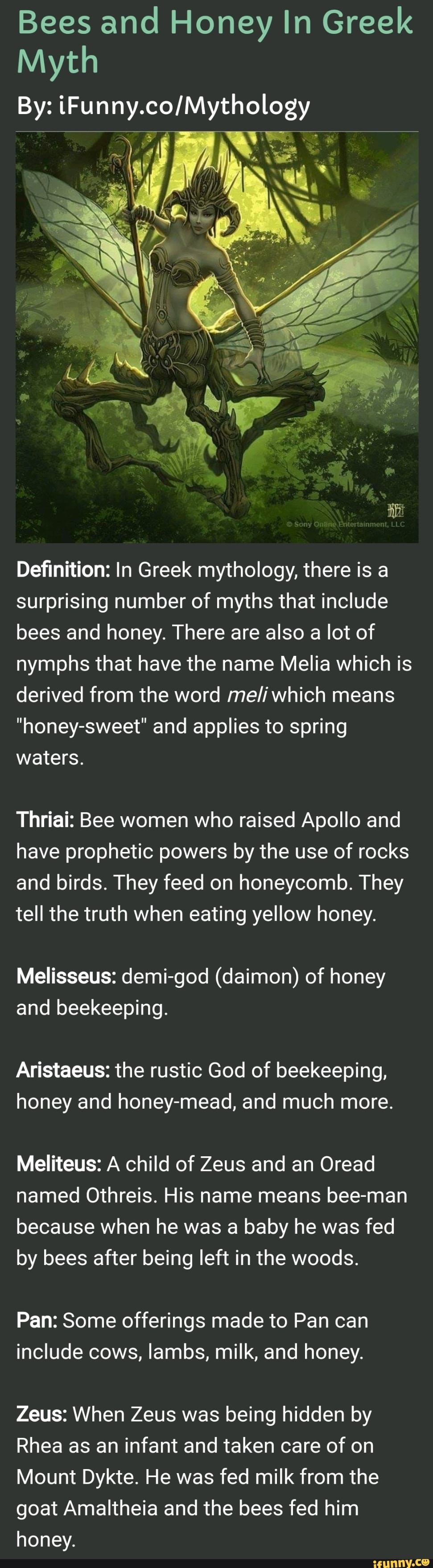 Bees and Honey In Greek Myth By: AN Definition: In Greek mythology ...