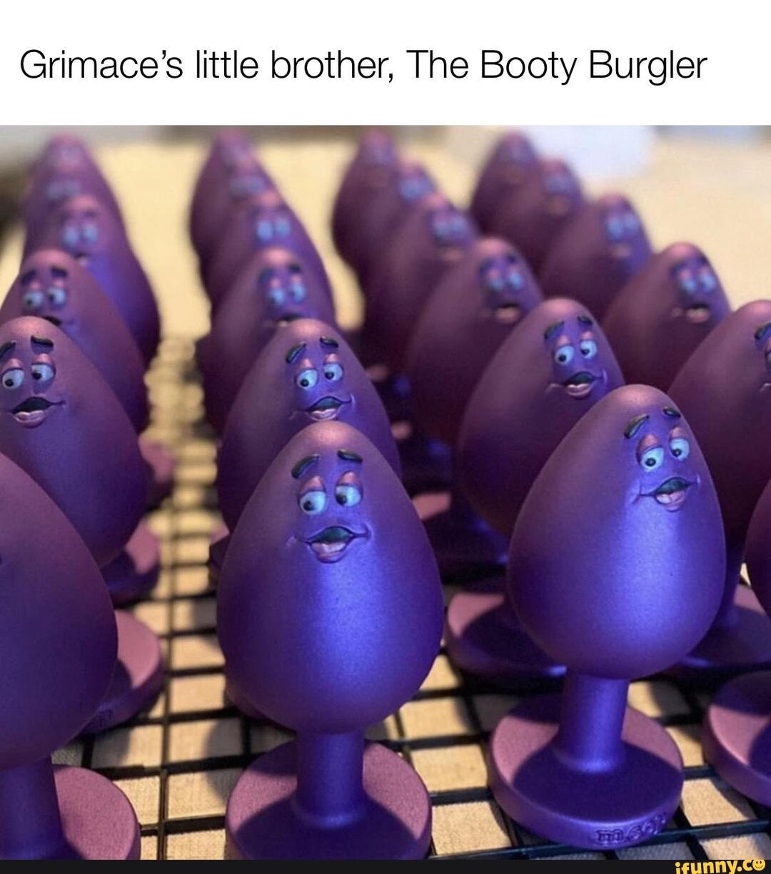 Grimace's little brother, The Booty Burgler - iFunny