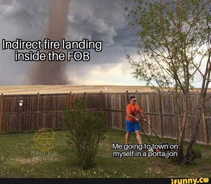 Indirect fire landing inside the FOB on Me going myself in potla-jou ...