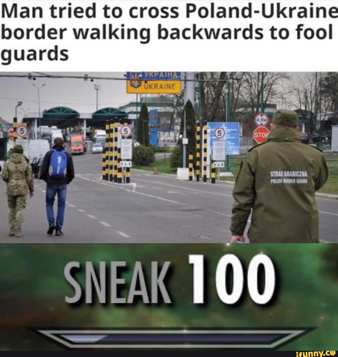 Man tried to cross Poland-Ukrain : border walking backwards to fool ...