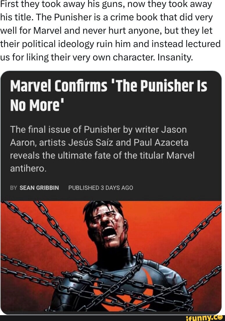 Punisher memes. Best Collection of funny Punisher pictures on iFunny