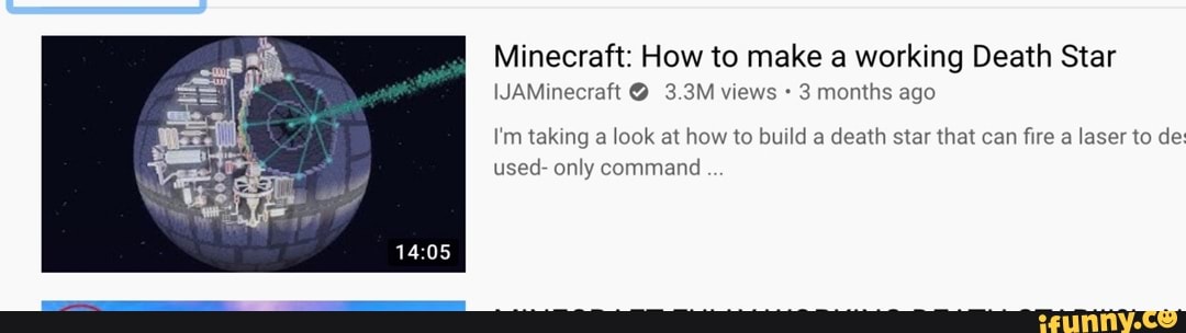 Minecraft: How to make a working Death Star IJAMinecraft Y 3.3M views 3 ...