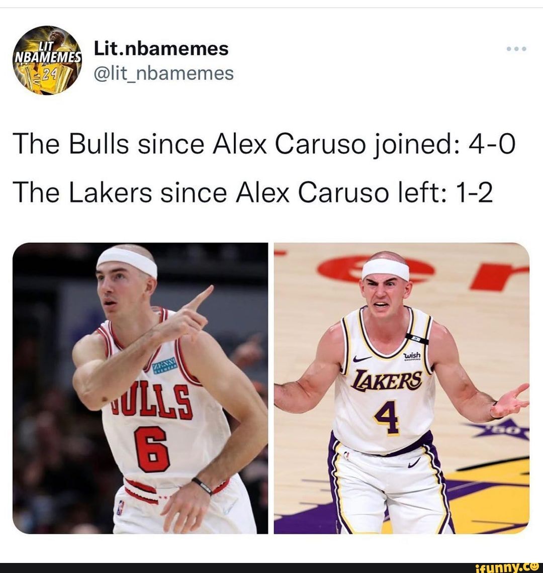 NBAMEMES Lit. nbamemes @lit_nbamemes The Bulls since Alex Caruso joined ...