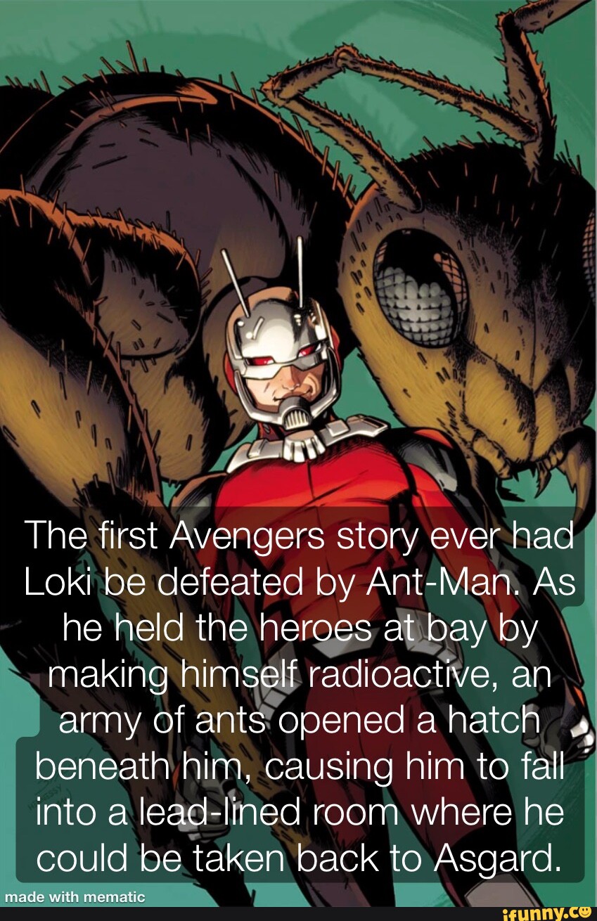 OS The first Avengers story ever had Loki be defeated by Ant- Many As ...