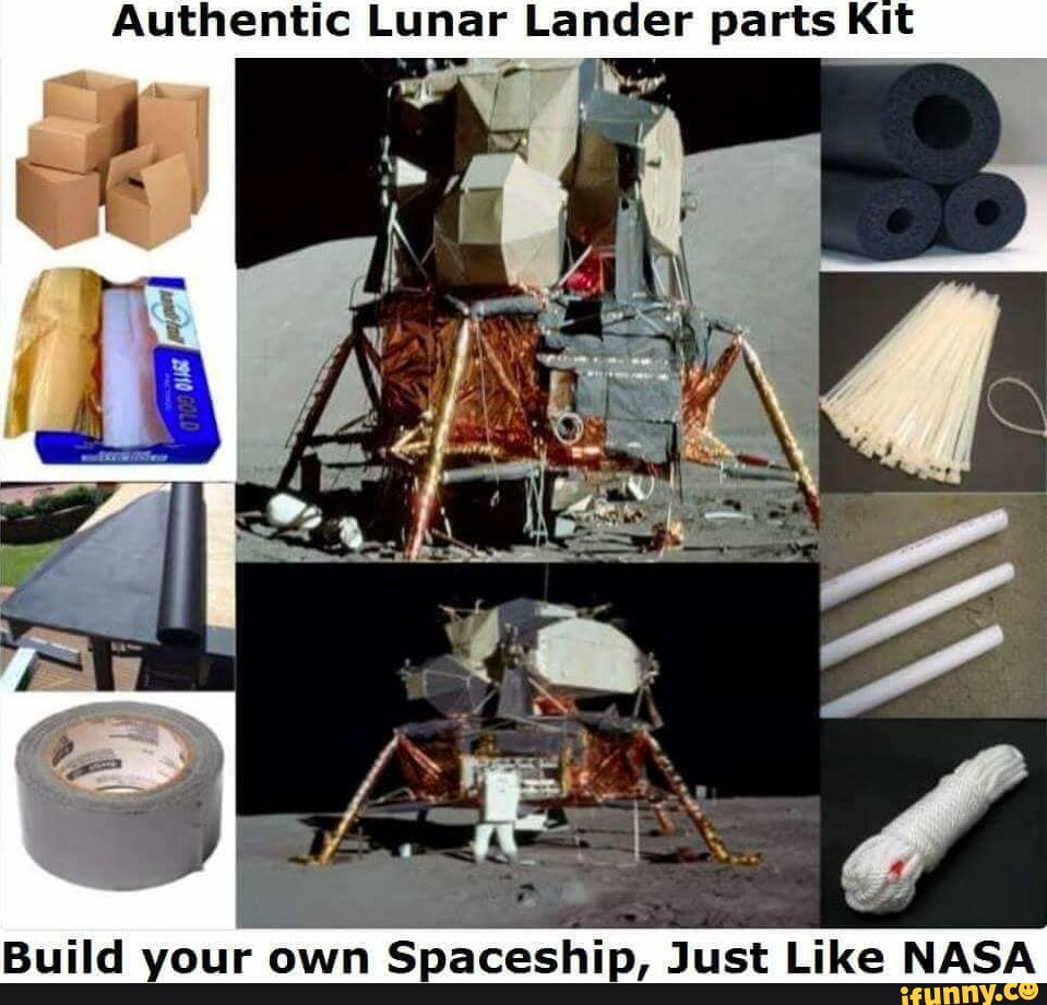 Authentic Lunar Lander part Kit Build your own Spaceship, Just Like ...