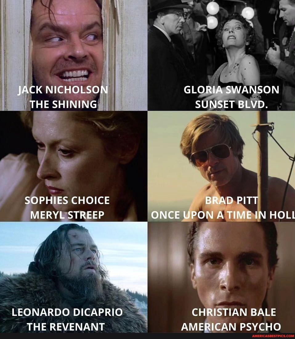 JACK NICHOLSON GLORIA SWANSON THE SHINING SUNSET BLVD. SOPHIES CHOICE ...