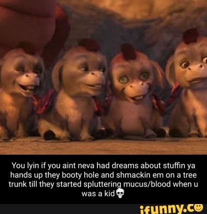 You lyin if you aint neva had dreams about stuffin ya hands up they ...