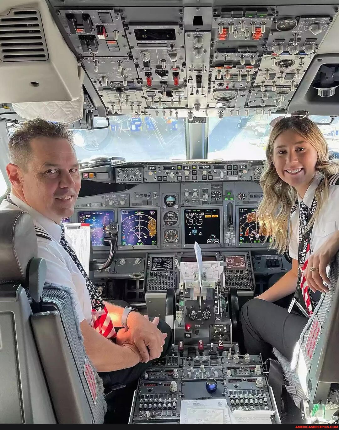 Southwest Airlines celebrated the first flight together of ...