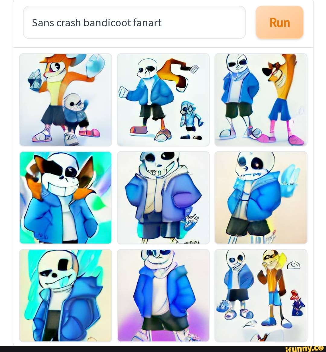 Run Sans crash bandicoot fanart - iFunny